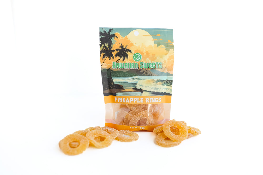GUMMY PINEAPPLE RINGS HAWAIIAN SWEETS CANDY