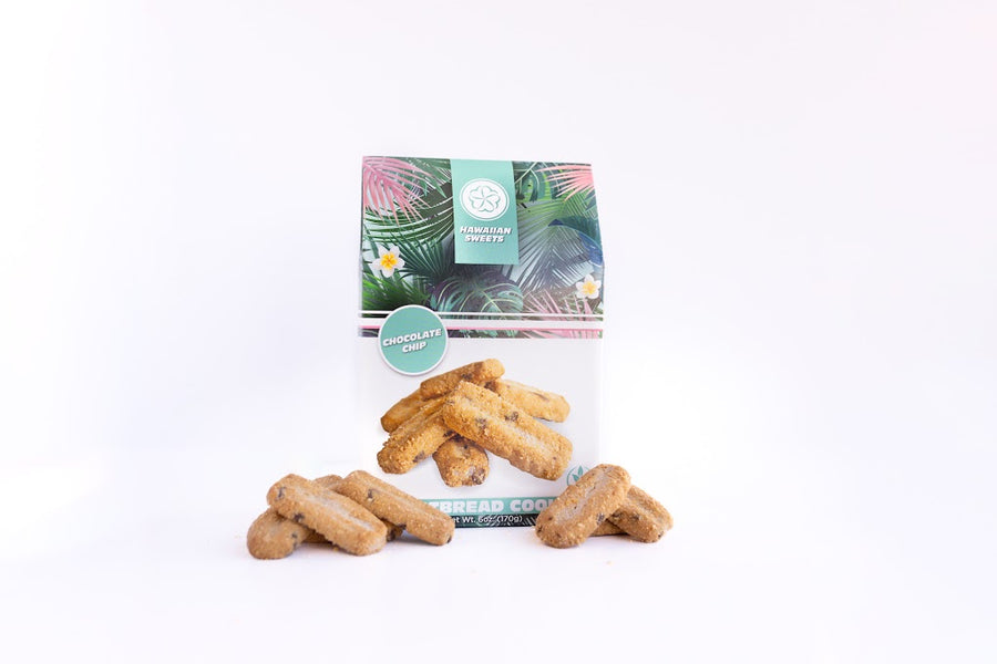 CHOCOLATE CHIP SHORTBREAD COOKIES HAWAIIAN SWEETS MAUI HAWAII
